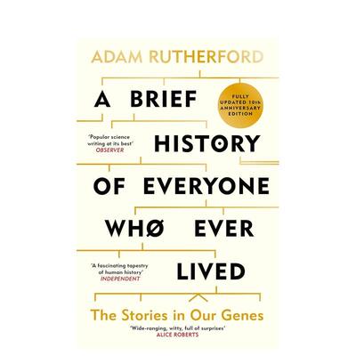 【预售】我们人类的基因 十周年纪念版 A Brief History of Everyone Who Ever Lived 英文进口原版社会科学图书Adam Rutherford