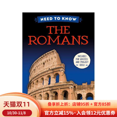 【预售】古罗马 The Romans英文进口原版儿童绘本图书知识百科Izzi Howell外文正版