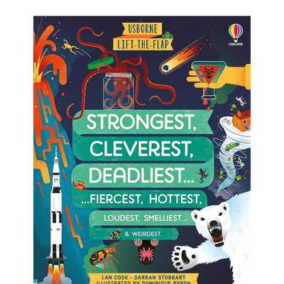 【现货】【翻翻书】最坚强/最聪明/最致命的【Lift-the-flap】 Strongest, Cleverest, Deadliest英文进口原版儿童趣味图书Darran