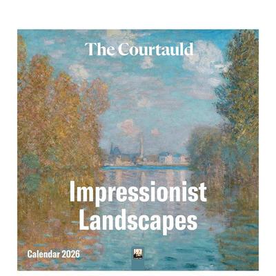 【预售】考陶尔德：印象派风景画 2026年挂历（艺术日历）The Courtauld: Impressionist Landscapes Wall Calendar 原版