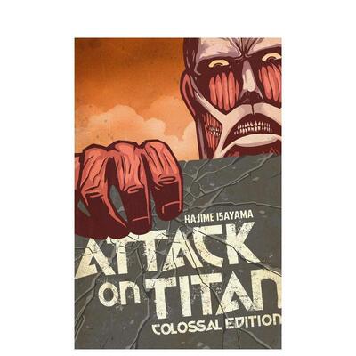 【预售】攻击泰坦：巨像第1版插图 Attack on Titan 英文进口原版儿童漫画图书Hajime Isayama