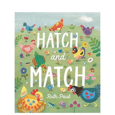【预售】孵化和匹配：春季寻宝记Hatch and Match: A Springtime Seek-And-Find Book英文进口原版儿童图书6-9岁启蒙Ruth Paul
