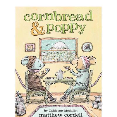 【预售】面包鼠与波波鼠Cornbread & Poppy【Cornbread & Poppy】英文进口原版儿童图书3-6岁桥梁书Matthew Cordell