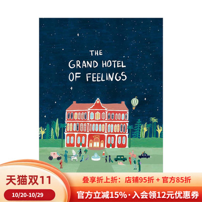 【现货】情绪大饭店 The Grand Hotel of Feelings原版进口英文儿童绘本Lidia Brankovic外文图书籍 情绪管理