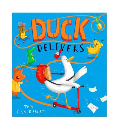 【现货】鸭子速达 Duck Delivers 英文进口原版儿童绘本外文图书3-6岁爆笑邮递员故事Hodder Children books