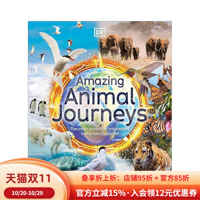 【预售】【DK神奇地球系列】奇妙的动物迁徙【DK Amazing Earth】Amazing Animal Journeys英文进口原版儿童图书青少年读物Philip