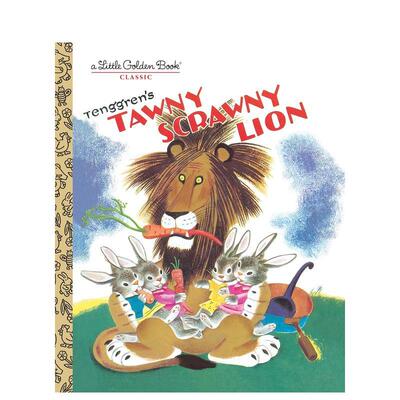 【现货】茶色瘦狮子【Little Golden Book】Tawny Scrawny Lion英文儿童图书籍进口原版Golden Books6-9岁