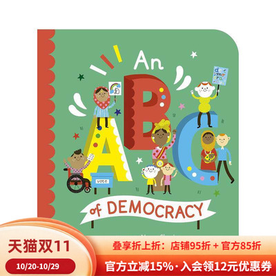 【预售】An ABC of Democracy民主的ABC 英文进口原版儿童自然拼读图书 Paulina Morgan