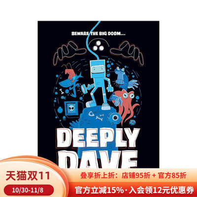 【预售】深海戴夫 Deeply Dave 英文进口原版儿童漫画图书Michael Grover外文正版