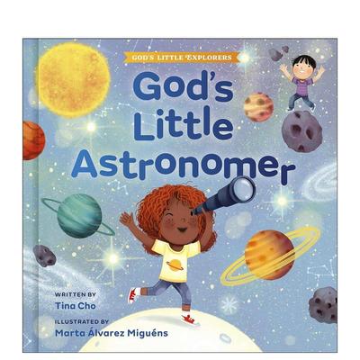 【预售】上帝的小天文学家God's Little Astronomer英文进口原版儿童绘本图书Tina Cho; Illustrated by Marta Alvarez Miguéns百