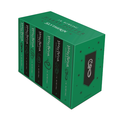 【哈利波特系列】斯莱特林学院版 平装7本套装 Slytherin House Editions Paperback Box Set 文学 英文原版图书进口 JK 罗琳