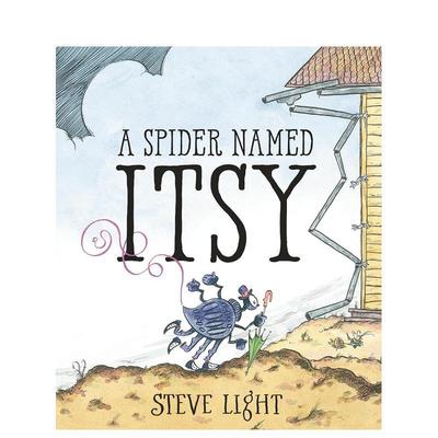 【预售】一只叫伊西的蜘蛛 A Spider Named Itsy 进口原版英文儿童绘本3岁-6岁Steve Light外文正版图书