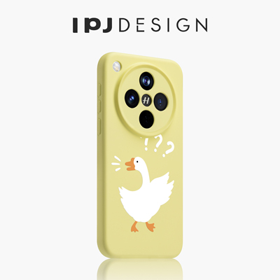 IPJ夏日简约卡通可爱鸭子手机壳17适用于OPPOFindX8手机壳FindX8S卡通个性OPPO版防摔