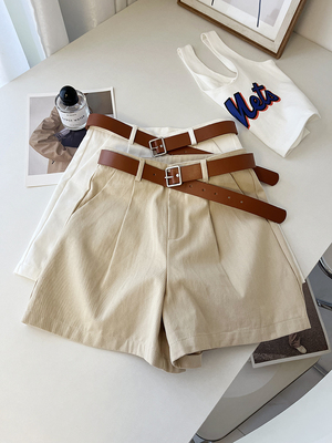挺括有型~时髦chic工装短裤女