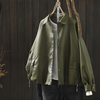 皮衣2026新款今年流行爆款春季复古PU皮慵懒风小众酷飒皮夹克外套