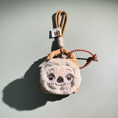 疯狂动物城适用于泥炭air5耳机套SoundPEATS泥炭Air4 Pro毛绒保护壳CC夹PearlClip挂绳泥炭Capsule3Pro套Air3