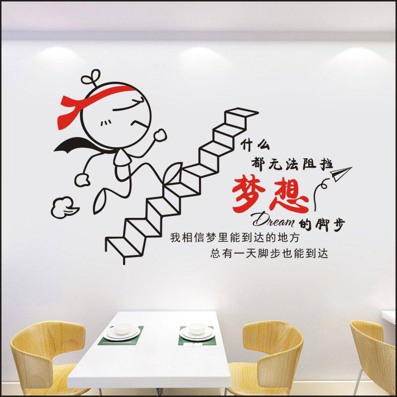 励志墙贴卧室宿舍布置装饰贴纸教室班级文化墙激励文字标语墙贴纸