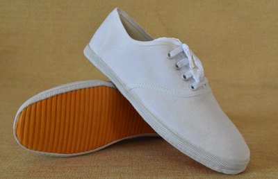 经典白球鞋白网鞋系带HWF帆布鞋