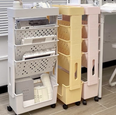 可移动置物架书架书本收纳箱