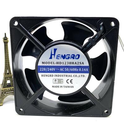 全新HENGRO HD1238HA2SA/2BA 220V 12CM 滚珠/含油散热风扇风机