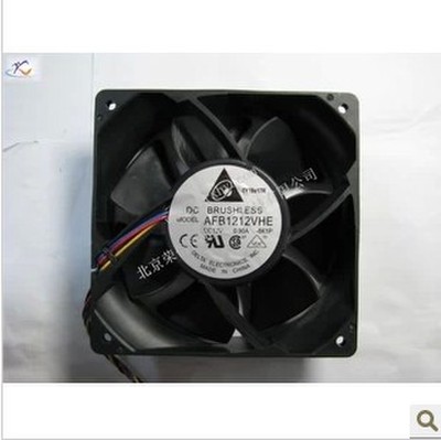 DELTA台达 12038 12V 0.9A滚珠风扇 AFB1212VHE 4线PWM风扇