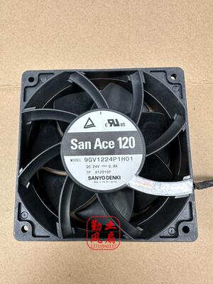 原装三洋9GV1224P1H01 12038 12CM 24V 0.8A 4线大风量变频器风扇