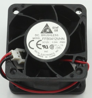 原装台达DELTA FFB0412VHN 4028 4CM 12V 0.24A 两线 双滚珠风扇
