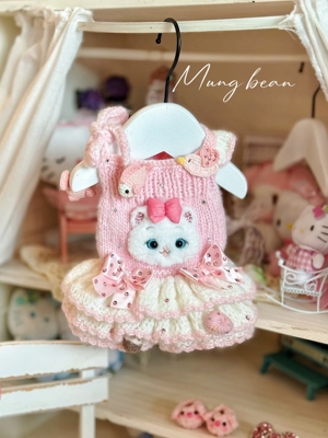 现货Mungbean绿豆狗狗衣服玛丽猫连衣裙宠物衣服小型犬马尔济斯