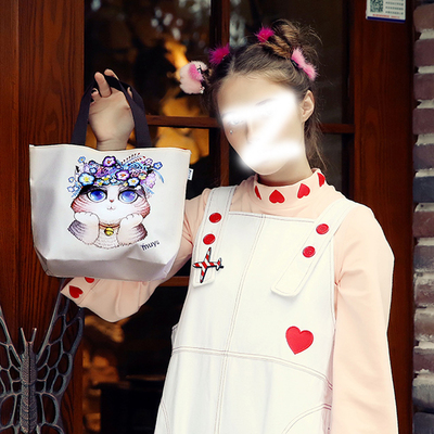 图案特别帆布包沐鱼卡通时尚