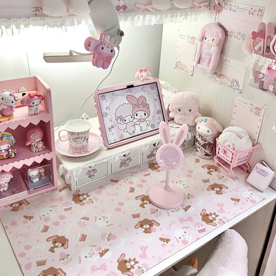 甜点兔防水防油书桌垫免洗保护垫