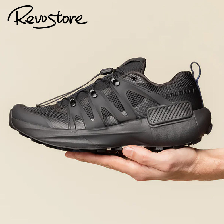 Salomon Genesis Adv 全黑 复古低帮男透气越野跑步鞋休闲运动鞋