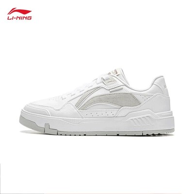 李宁板鞋女休闲鞋2024冬季新款COMMON 80s经典低帮运动鞋AGCU158