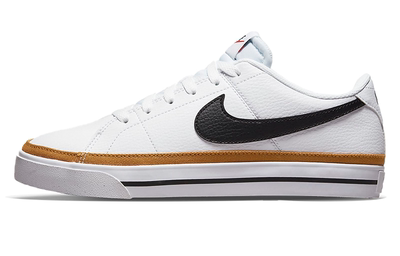Nike 轻便防滑减震低帮运动板鞋 女款白黑 可回收材料 DH3161-100