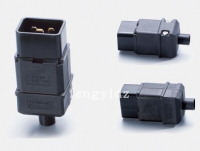 SS-810 品字公头接线电源连接器 品字电源插头 C19 C20电源连接器