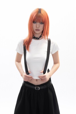 设计感插肩袖基础款纯色短袖T恤