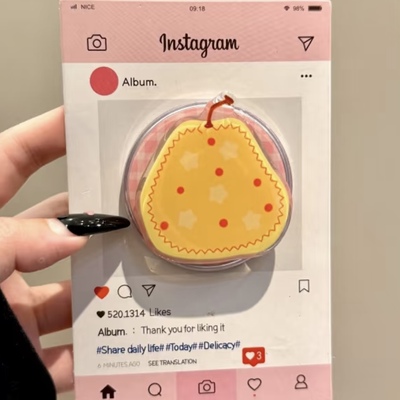 小众红色波点雪梨磁吸支架适用 MagSafe手机强力磁吸伸缩支架桌面