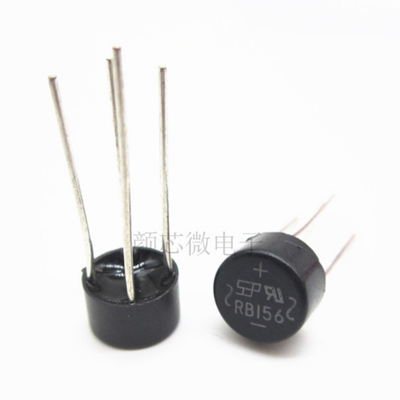 SEP整流桥 RB156 圆型 圆桥 四脚直插 1.5A 600V 桥堆 4脚 整流器