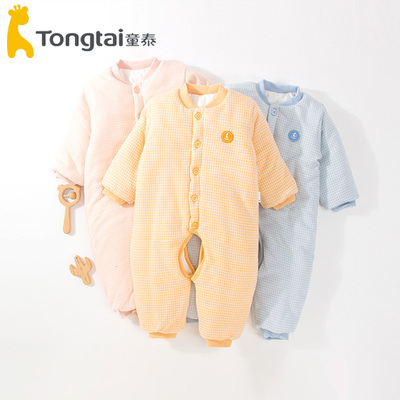 童泰秋冬新款加厚哈衣