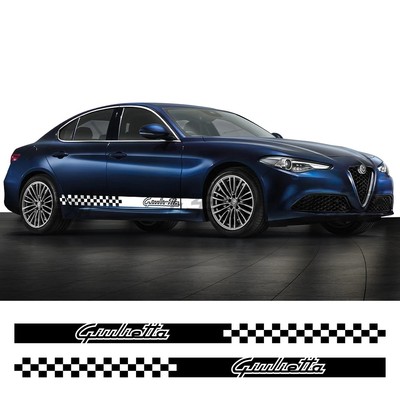 适用于阿尔法Alfa罗密欧Giulietta汽车贴纸 装饰侧裙车身贴防水贴