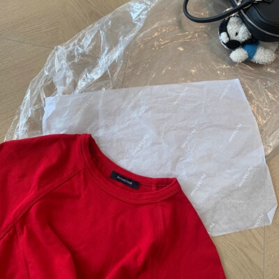 绯红特调 韩系氛围感显白掐腰小飞袖短袖上衣TZ25222