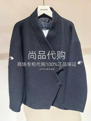 【专柜正品】AUM噢姆25年秋冬新款不规则门襟外套MCFZ40438 3680