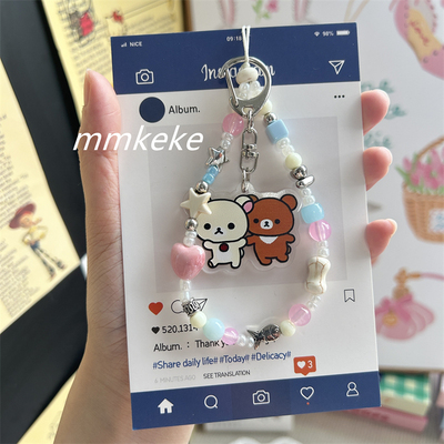 可爱萌物合集挂绳钥匙孔手机链