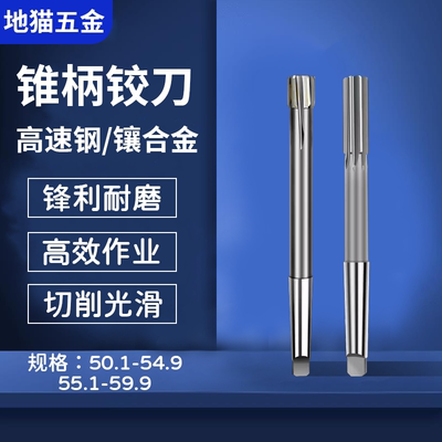 HSS莫氏锥柄机用铰刀50.1-59.9
