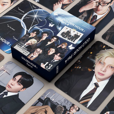KPOP ATEEZ男团新专Gold Hour Part.4周边LOMO卡55张不重复照片卡