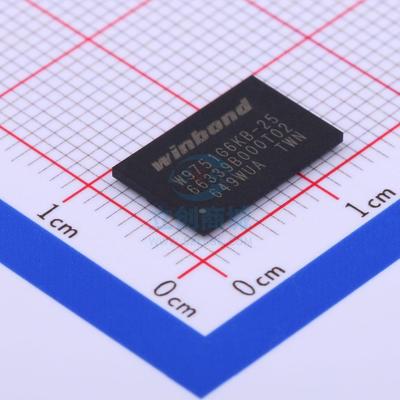 DDR SDRAM W9751G6KB-25 WBGA-84_8x12.5mm WINBOND(华邦)