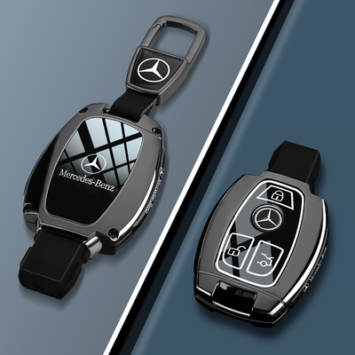 奔驰glc300l钥匙套glk车e260扣gla220威霆cla200老款c180l壳v260