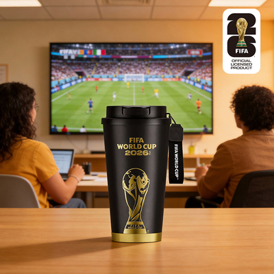 FIFA正品黑金双饮防烫保温杯