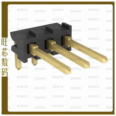 87233-3【CONN HEADER R/A 3POS 2.54MM】