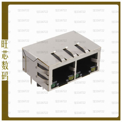 MTJG-2-88TX1-FSD-PG-LH-M4【GANGED 2 POSITION MODULAR JACK,】