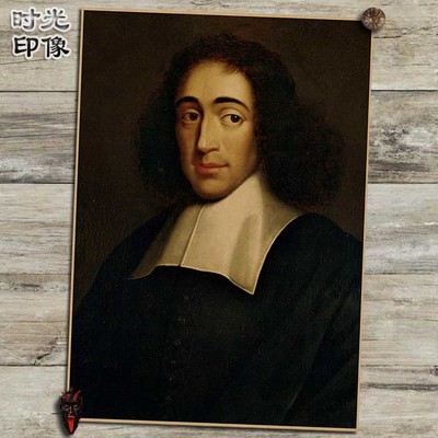 哲学家复古文艺风牛皮纸装饰画